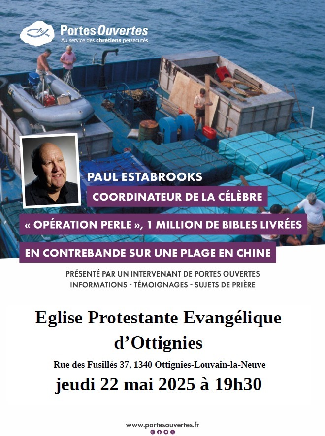 Soirée témoignage-Paul ESTABROOKS/Portes Ouvertes – Ichtus Events
